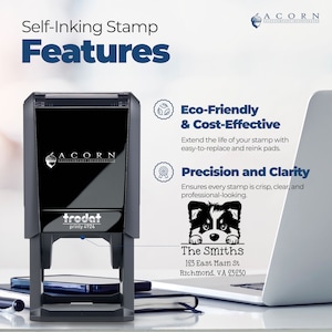 Custom Address Stamp Self-inking, Rubber Stamp or Pre-inked Stamps ...