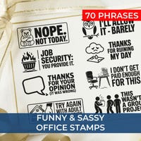 Stamp Self-inking Large | Full Steam Ahead | Train | Office Workplace ...