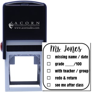 Personalized Classroom Teacher Stamp | Self Inking Custom Stamps for ...