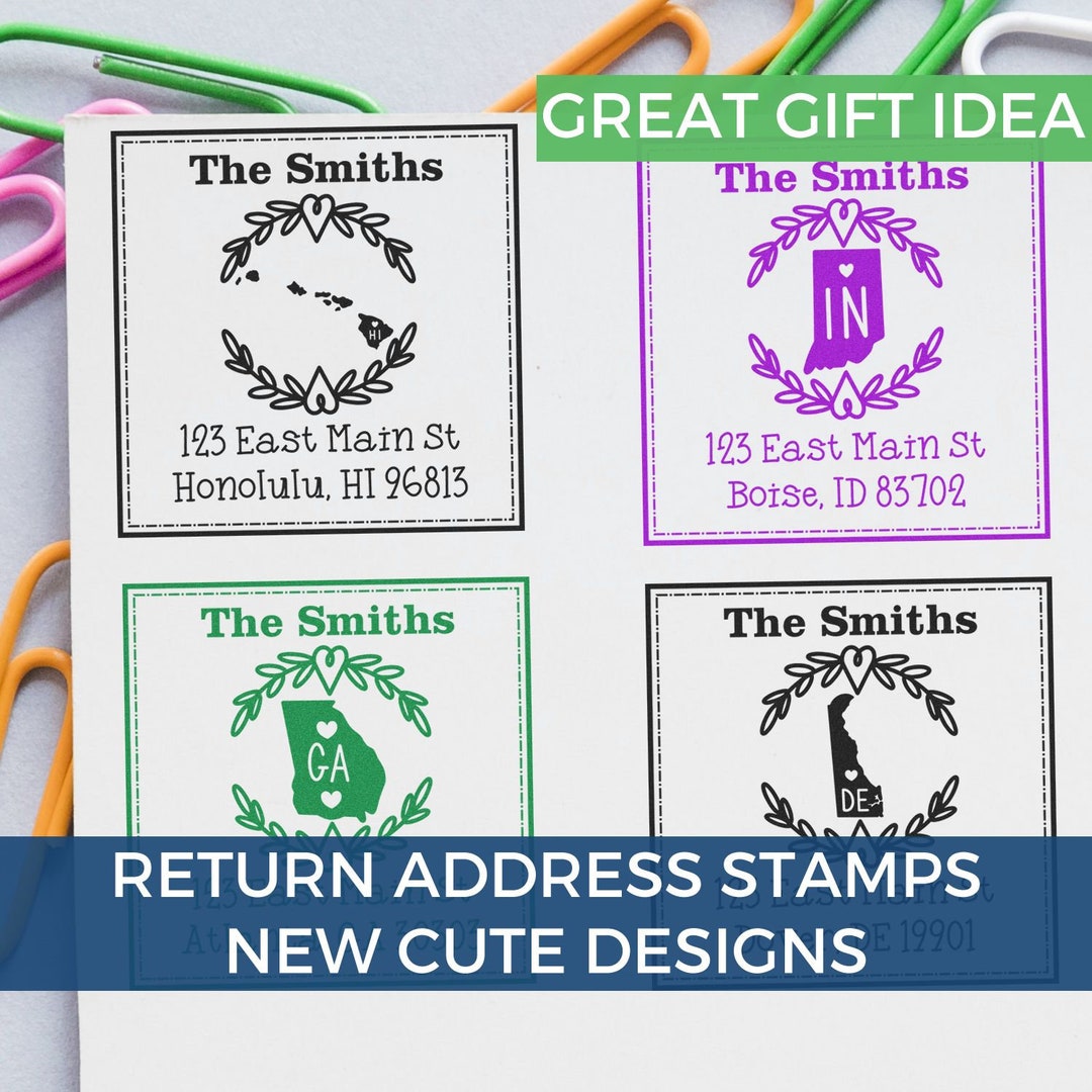 Custom Address Stamp, Custom Stamp, Perfect for Personalized Gifts for ...