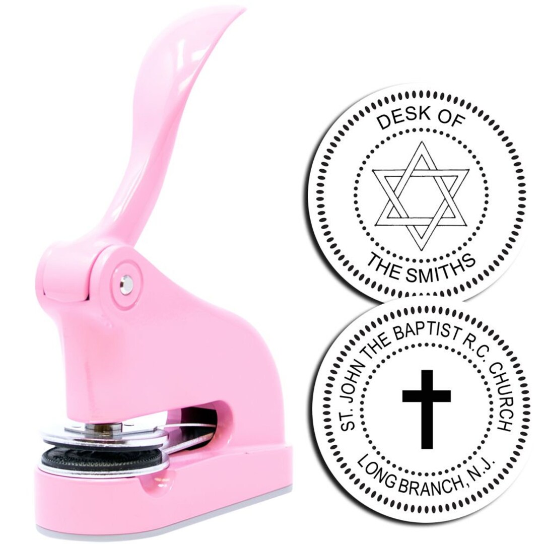 Personalized Library Embosser, 20 Imprint Styles Custom Embossers ...