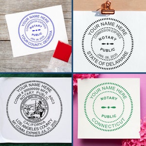 Order Notary Public Stamp | Custom Notary Stamp Round Seal | Acorn ...