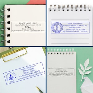 Notary Public Stamp, Notary Stamp, Notarial Stamp, State Seal Notary ...