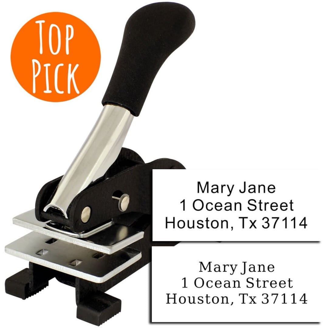 Address Embosser Personalized, Return Address Seal, Custom Envelope ...