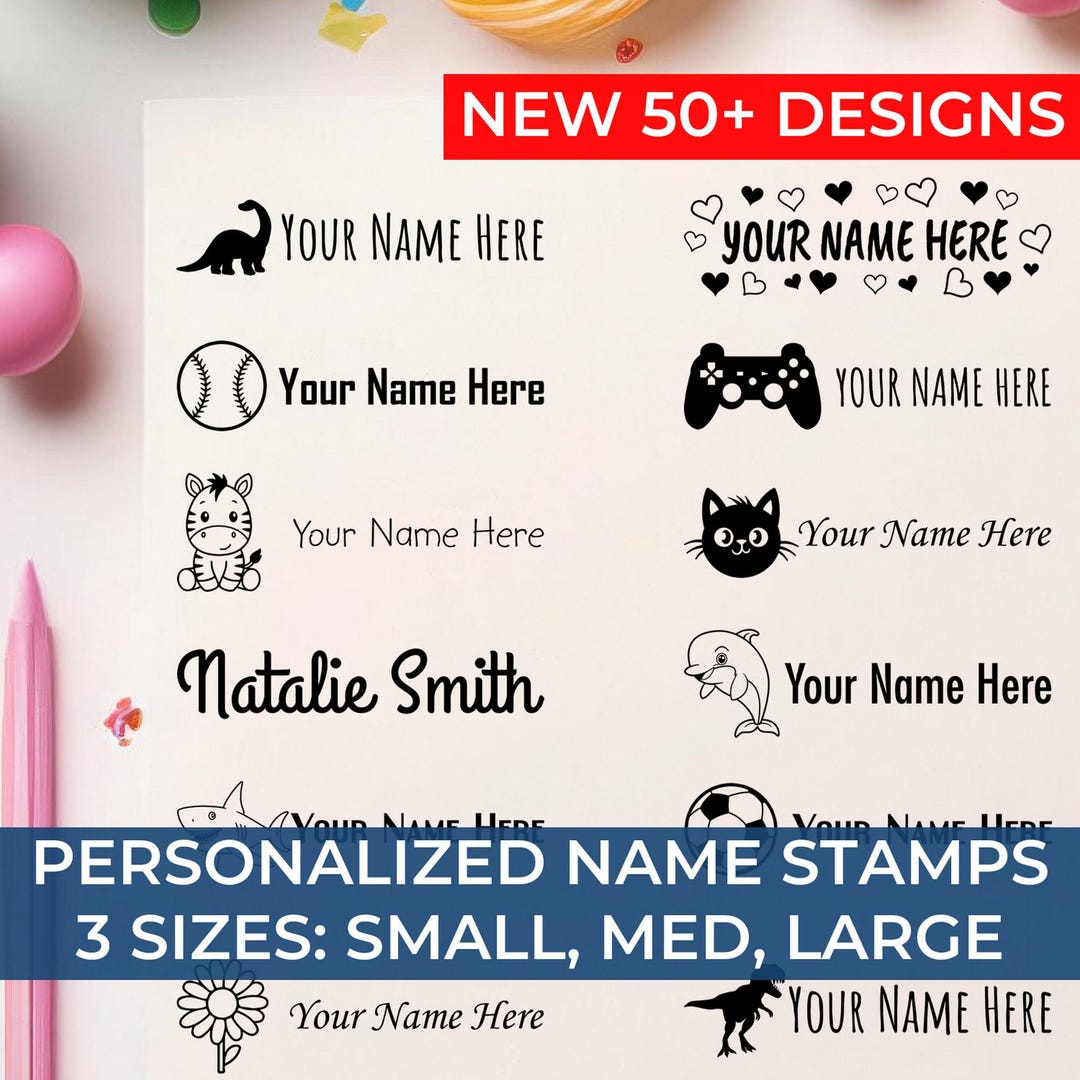 Handwritten Signature Stamp, Personalized Name Stamps, Name Stamp for ...