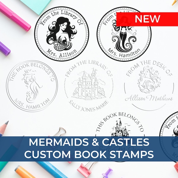 Mermaid Stamp - Etsy