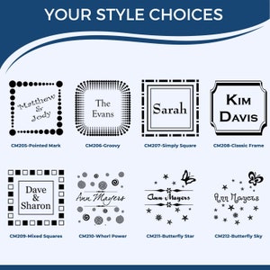 Customized Name Stamp, Custom Rubber Stamp, DIY Stationary , Wedding ...