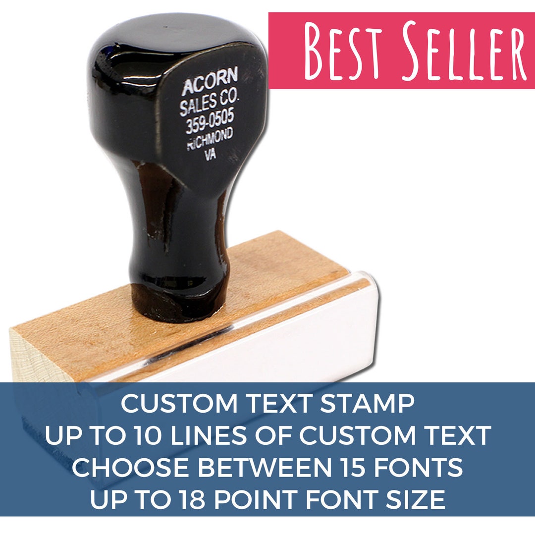 Custom Made Rubber Stamp, Personalized Stamps, Customized Stampers, 15 ...
