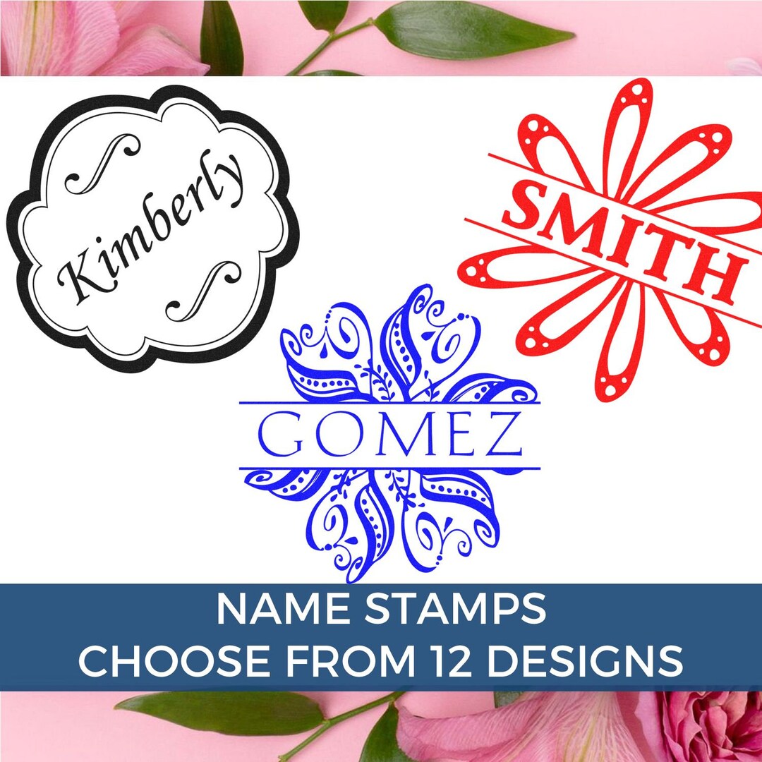 Custom Name Stamp, Wedding Stamp, Custom Stamps, DIY Stationary ...