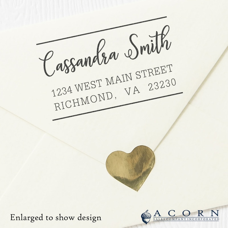 Script Font Stamp - Etsy