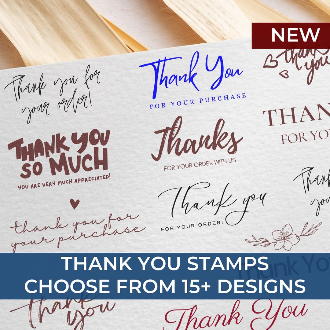 Thank You for Your Order Stamps, Thank You Card Stamp, Self-inking ...