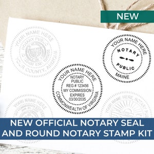 Notary Supplies | Custom Notary Seal and Stamp Kit | Notarial Seal ...
