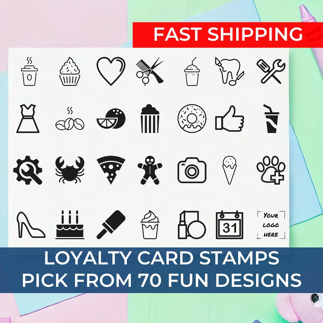 Custom Customer Loyalty Stamps, Business Reward Stamper, Self-inking ...
