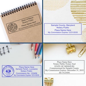 Notary Public Stamp, Notary Stamp, Notarial Stamp, State Seal Notary ...