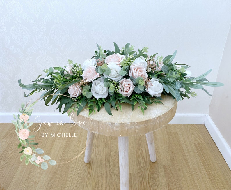 Blush Pink Top Table Flowers - Blush Centrepiece - Etsy UK