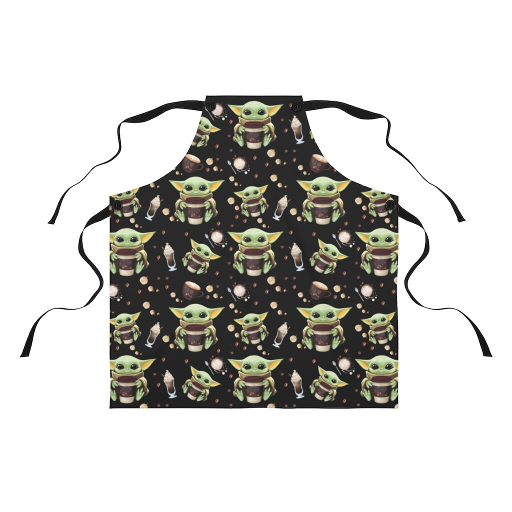 Yoda Grogu Inspired Mandalorian Coffee Lovers Apron - Etsy
