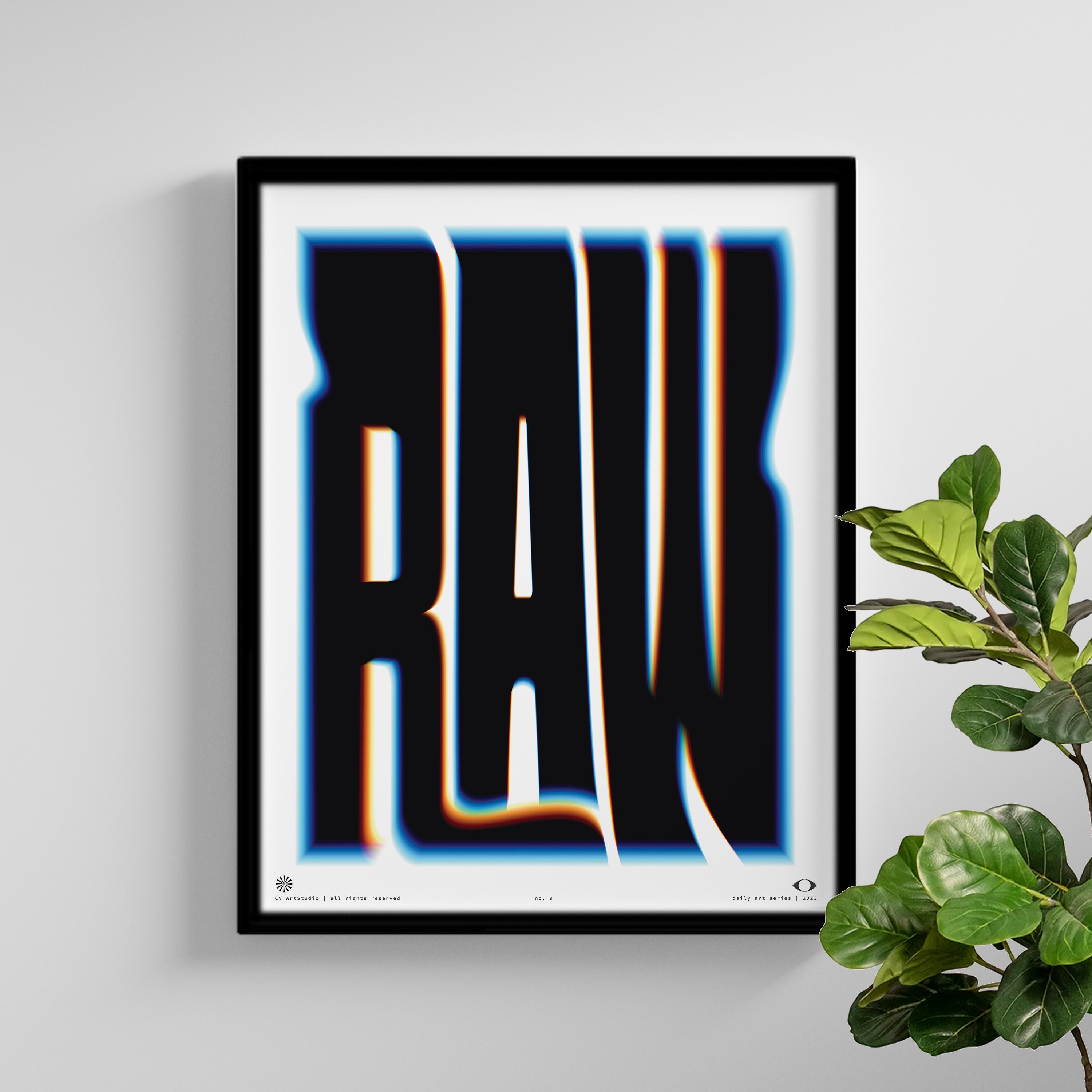 RAW | Minimalist Art | Design | Print | Wall Art | Pop Art | Home Decor ...