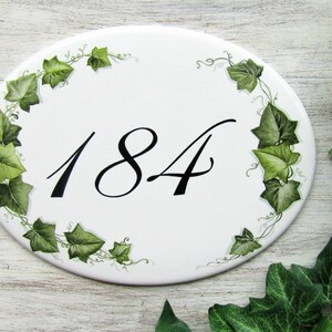 Personalized Street Number Ivy Sign House Number Plaque - Etsy