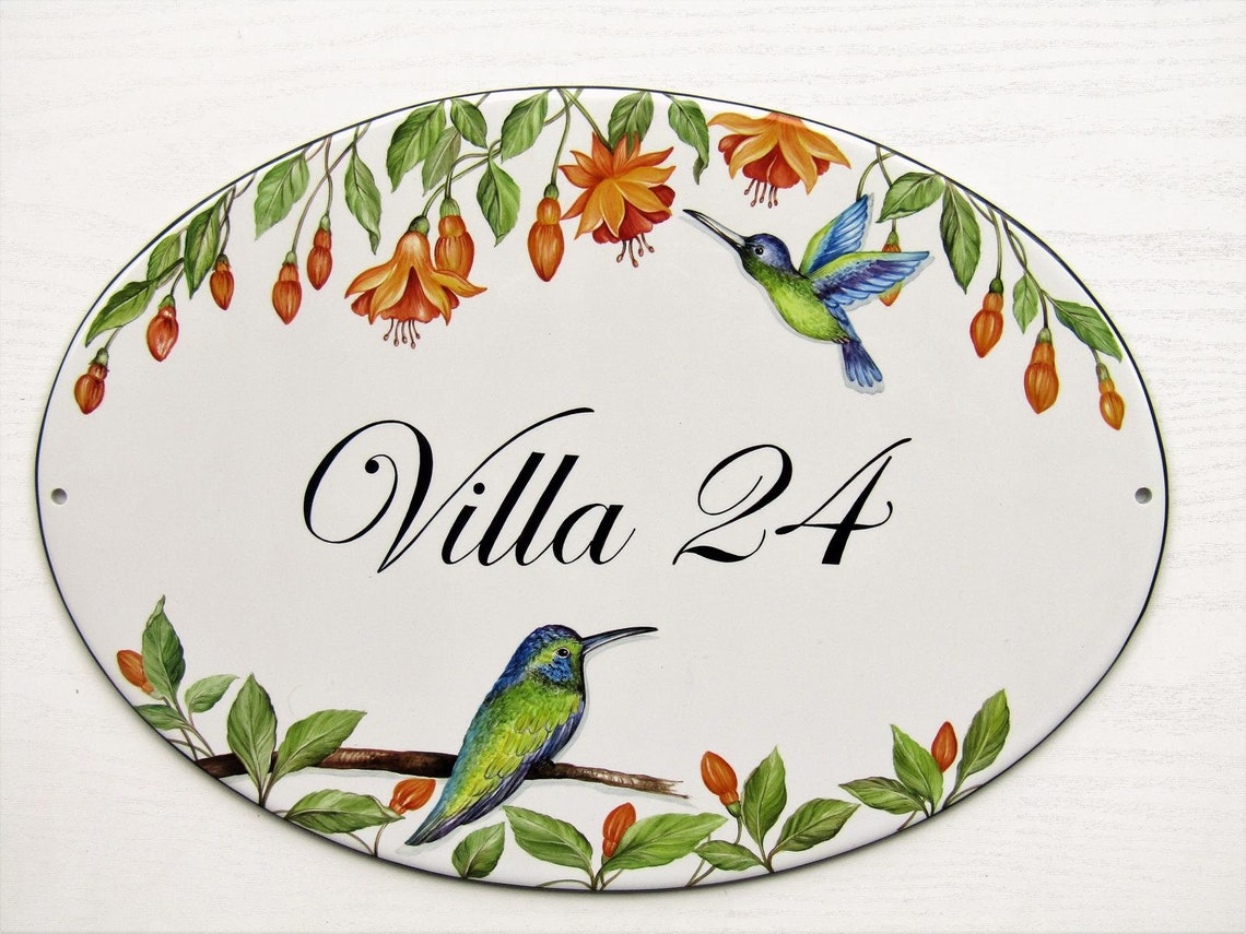 Hummingbird House Sign Bird House Sign Hummingbird Decor | Etsy