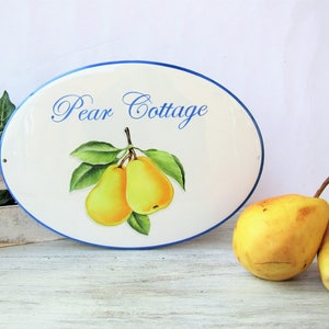 Pear Cottage Sign Cottage Name Sign Custom Name Sign Custom - Etsy