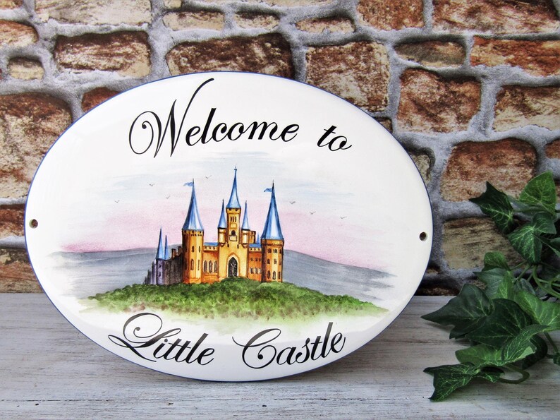 Welcome Family Sign Fairy Tale Castle Sign Custom Name Sign | Etsy