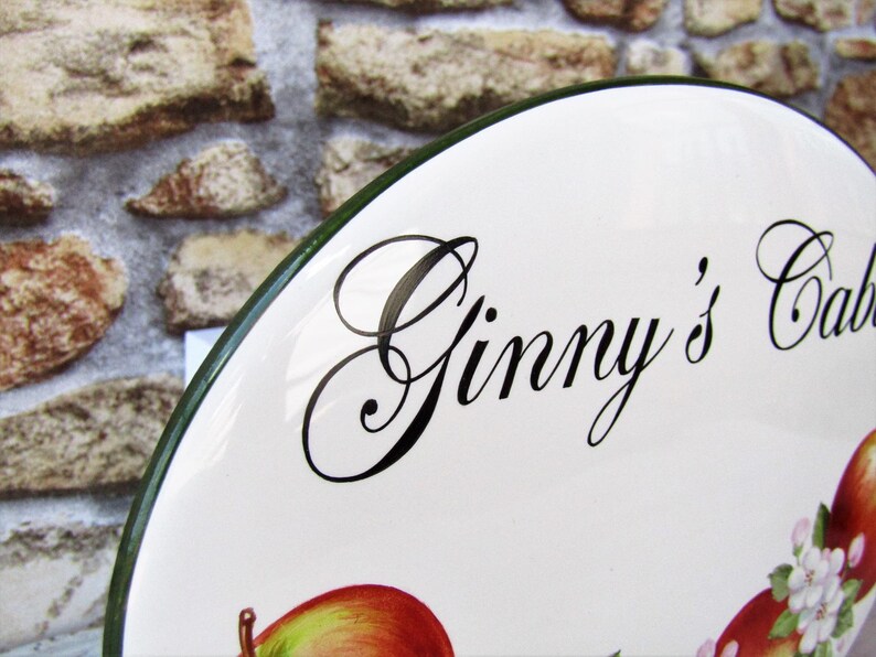 Apple Decor Sign Custom Cabin Sign Cabin Decor Porch Sign | Etsy