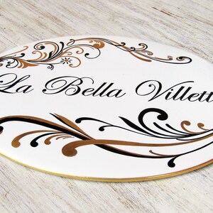 Arabesque House Sign Abstract Decor House Sign Hand Painted - Etsy