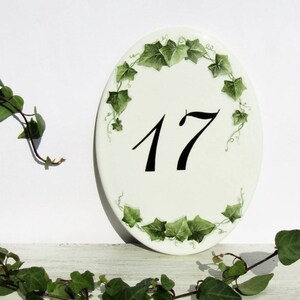 Personalized Street Number Ivy Sign House Number Plaque - Etsy