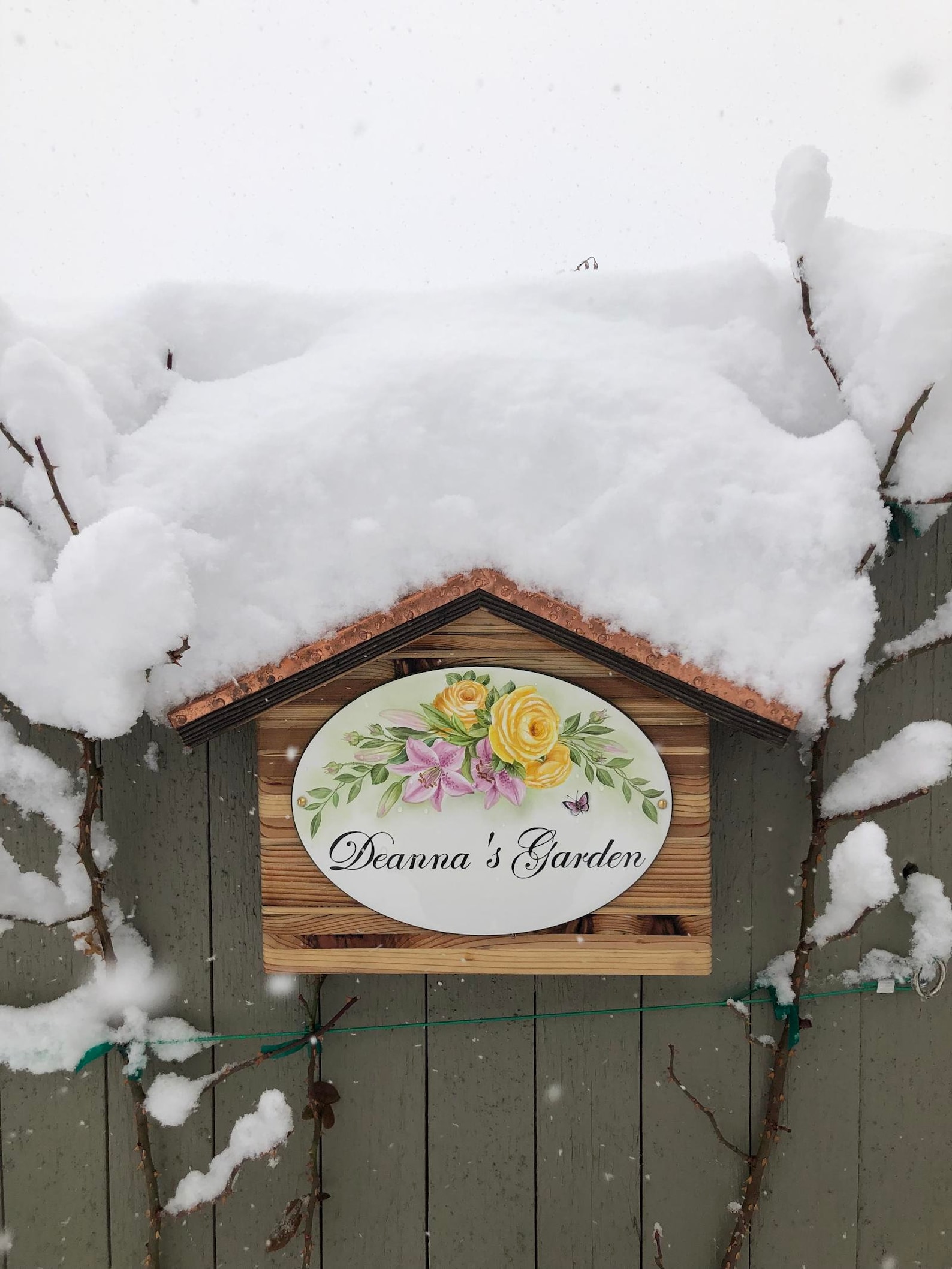 Lily and Rose Garden Sign Custom Garden Signs Lilies Roses - Etsy