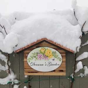 Lily and Rose Garden Sign Custom Garden Signs Lilies Roses - Etsy