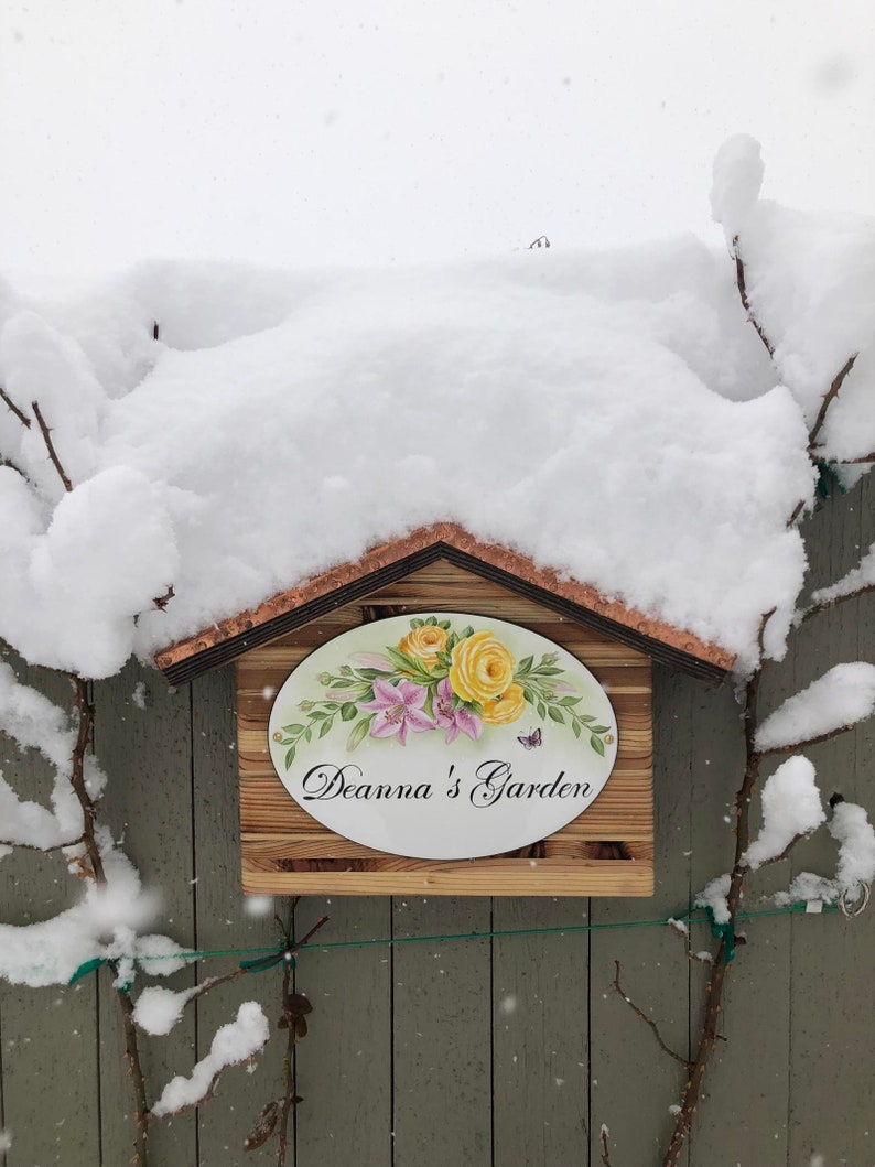 Lily and Rose Garden Sign Custom Garden Signs Lilies Roses - Etsy