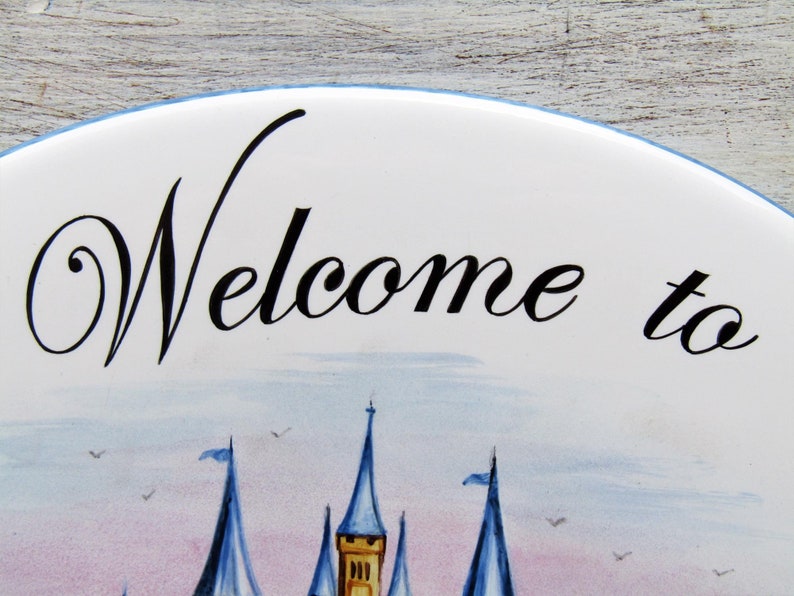 Welcome Family Sign Fairy Tale Castle Sign Custom Name Sign | Etsy