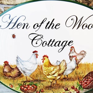 Chickens Rustic Cottage Sign Custom Country House Sign - Etsy