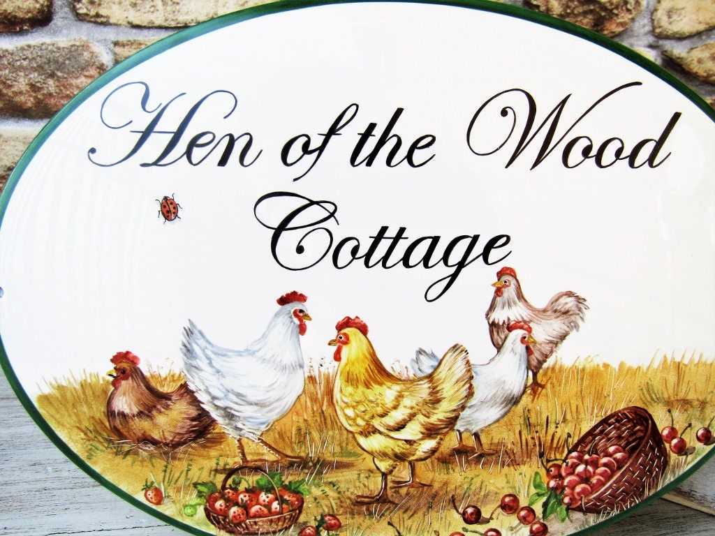 Chickens Rustic Cottage Sign Custom Country House Sign - Etsy