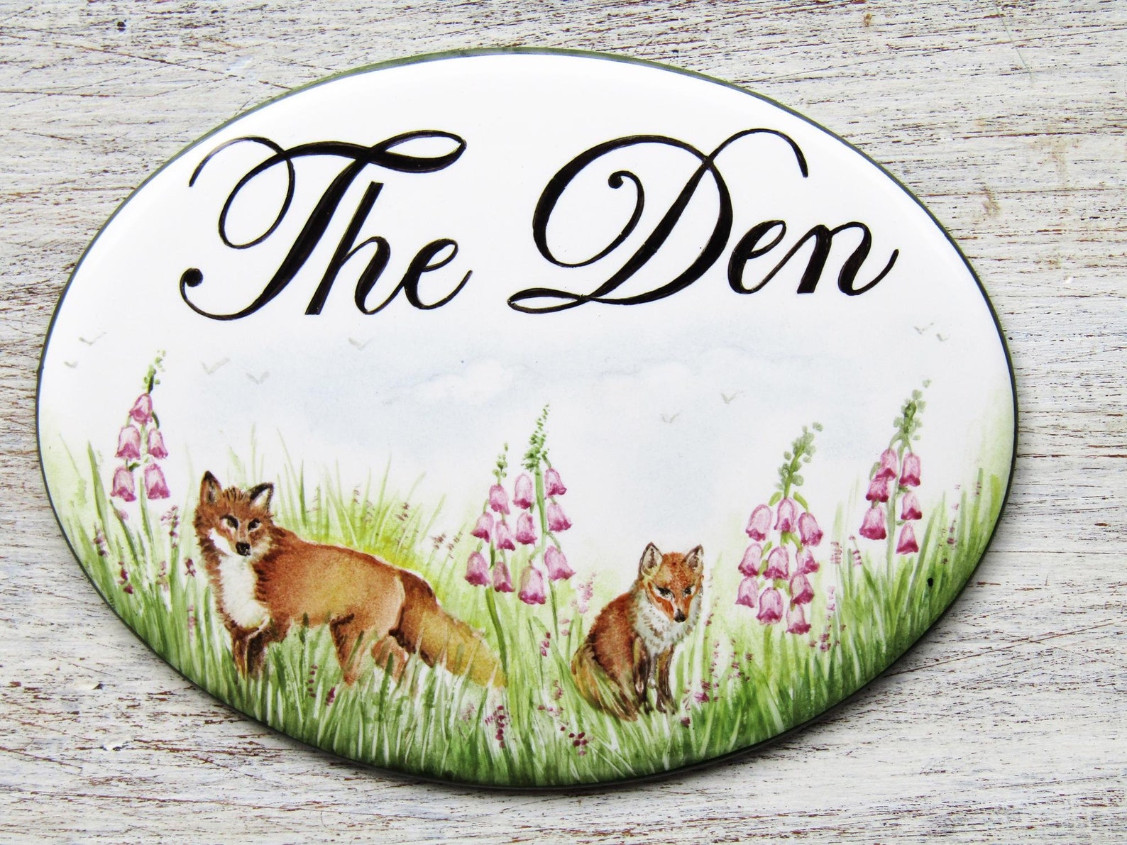 Custom Foxes Door Sign Fox Kids Door Sign Bedroom Door Sign | Etsy