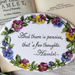Personalized Garden Sign With Pansies Custom Garden Sign - Etsy