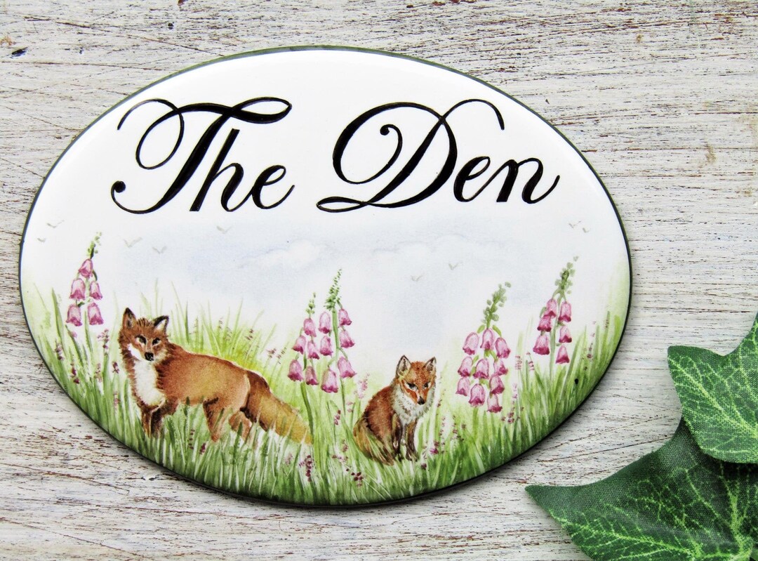 Custom Foxes Door Sign Fox Kids Door Sign Bedroom Door Sign - Etsy