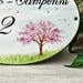 Cherry Tree Sign Cherry Blossoms Sign House Address Plaque - Etsy