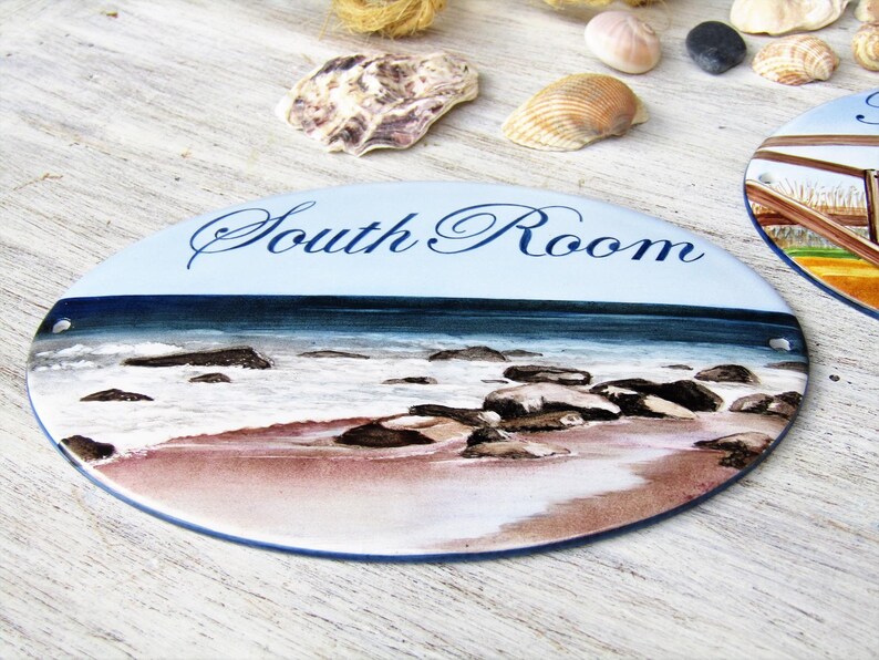 Beach Door Hanger Custom Door Signs Seaside Door Signs | Etsy