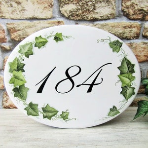 Personalized Street Number Ivy Sign House Number Plaque - Etsy