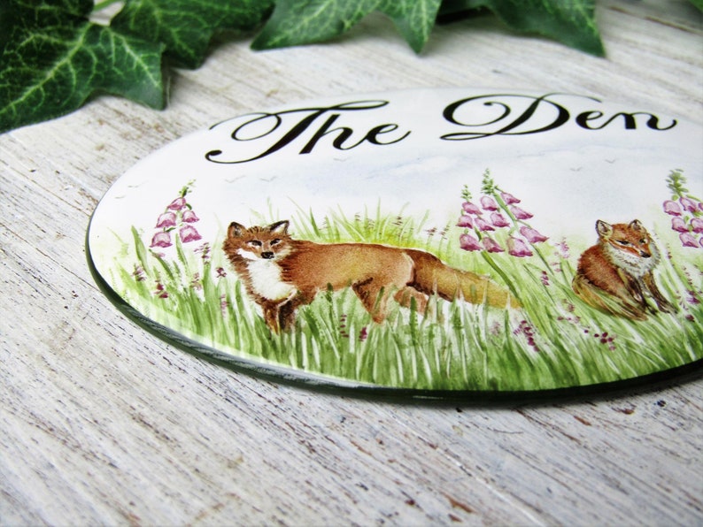 Custom Foxes Door Sign Fox Kids Door Sign Bedroom Door Sign - Etsy