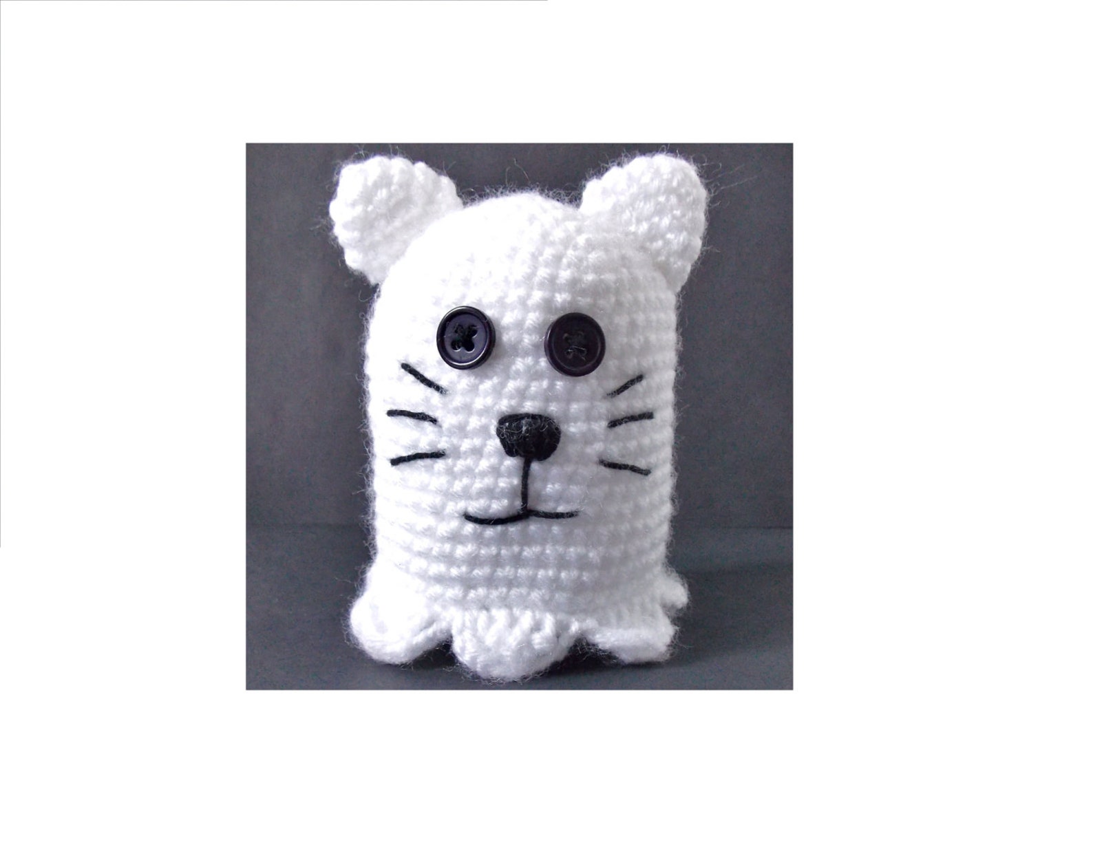 Halloween Cat Ghost PDF Crochet Pattern - Etsy
