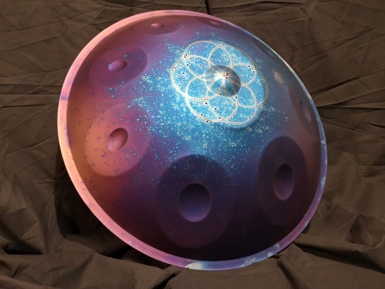 Handpan D Hijaz scale Galaxy art design handmade instrument | Etsy