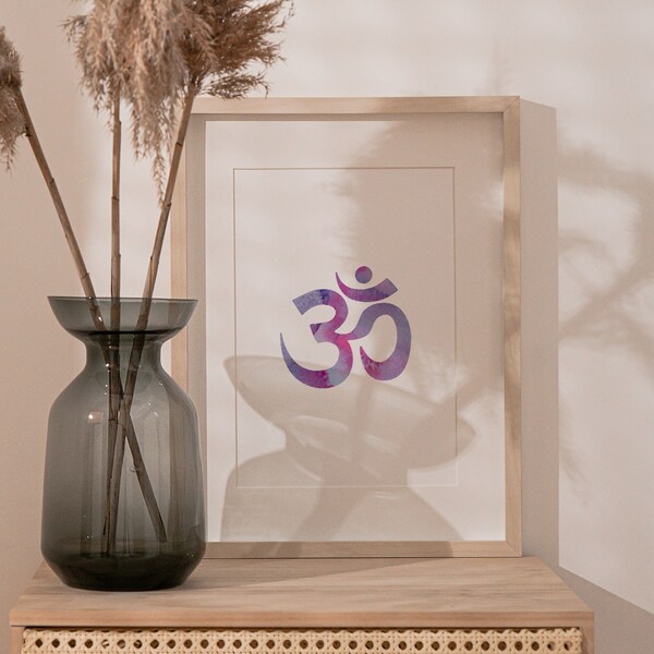 Om Symbol Print - Etsy