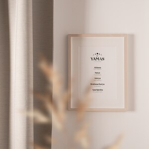 Yama Niyama Set | 8 Limbs of Yoga Art | Ashtanga Philosophy Prints ...