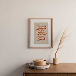 Motivational Poster | Good Vibes Only | Vintage Boho Quote Print | Boho ...