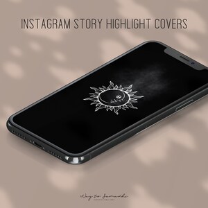 Moon Phase Instagram Highlight Covers | Watercolor Moon Story Highlight ...