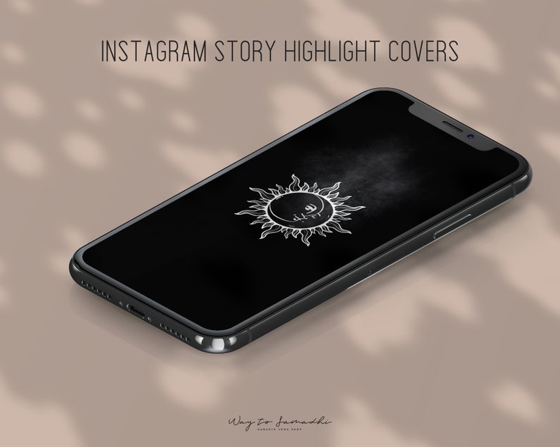 Moon Phase Instagram Highlight Covers Watercolor Moon Story Highlight ...