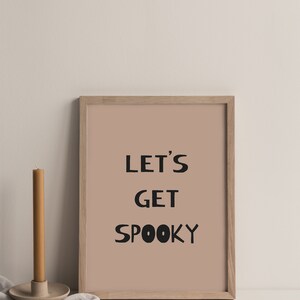 Set of 3 Halloween Poster | Boho Halloween Spooky Prints | Terracotta ...