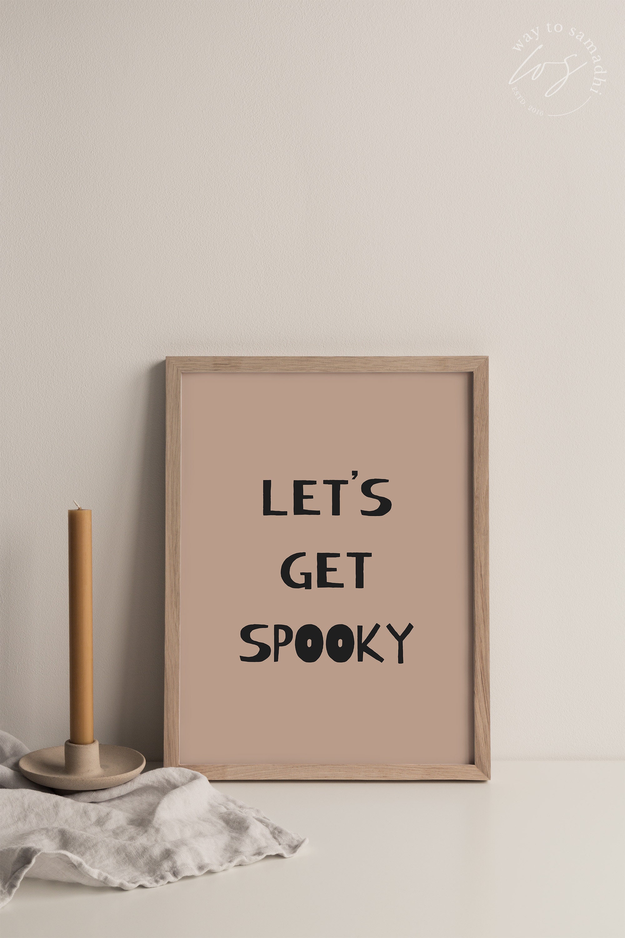 Set of 3 Halloween Poster Boho Halloween Spooky Prints Terracotta ...